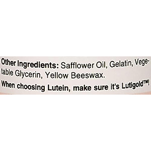 Puritans Pride Lutein 6 Mg with Zeaxanthin Supports Eye Health, 200 Count