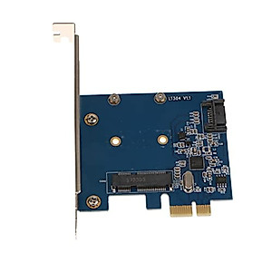 balikha High Combo Card Adapter 6Mbps PCI E to MSATA 3.0 SSD & SATA3.0