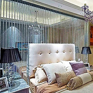 32.8Ft Crystal Beads Chain, Clear Crystal Garland Chandelier Octagon Beads Glass Crystal Chandelier Beads Lamp Chain, K9 Crystal, Not Acrylic, Not Plastic