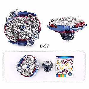 Bey Battling Top Burst | Burst Evolution Combination Series 4D | Set of 4 Fighter Gyroscope 4D Fusion Model | 2 Launcher and 1 beystadium