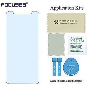 Focuses Screen Protector for iPhone 11 Pro Max, iPhone XS Max, Anti-blue Light Temper Glass Film [Eye Protection ] for iPhone Pro Max/XS Max-3Pcs