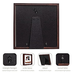 Pearhead Pet Collar Keepsake Frame, Pet Memorial Picture Frame, Pet Owner Home Decor, Cat Or Dog Keepsake, 3" x 4.5" Photo Insert, Wall Mount And Tabletop Frame, Espresso