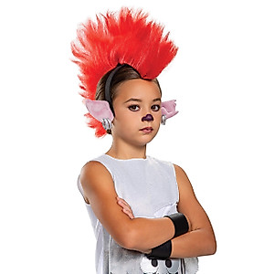 Disguise Trolls World Tour Barb Deluxe Headband, Trolls World Tour Child Costume Accessories, Red Kids Size Movie Character Dress Up Headpiece, Childrens Size (105249)