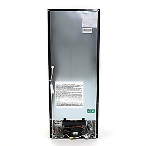 West Bend Apartment Refrigerator Freestanding Slim Design Full Fridge with Top Freezer for Condo, House, Small Kitchen Use, 7.4-Cu.Ft, Black