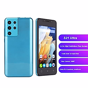 S21 Ultra 5.0 Inch HD Display Smartphone, Support Face Recognition, Dual Card Dual Standby, 48MP Camera, 1GB RAM and 4GB ROM, 4900mAh Capacity Battery(Green)