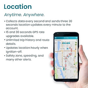 Vyncs - GPS Tracker for Vehicles, [No Monthly Fee], 4G LTE, Vehicle Location, Trip History, Driving Alerts, GeoFence, Fuel Economy, OBD Fault Codes, USA-Developed, Family or Fleets