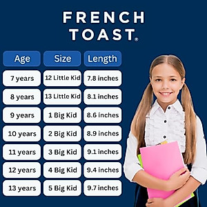 French Toast Girls Round Toe Ankle Strap Maryjane School Shoes - Mary Jane Chunky Platform Oxford Dress Shoe Pumps - Black Chain (Size 2 Big Kid)