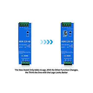48V Power Supply NDR120-48;Input 100-240VAC;Output:48V 2.5A;110V 120V 220V Both;Din Rail