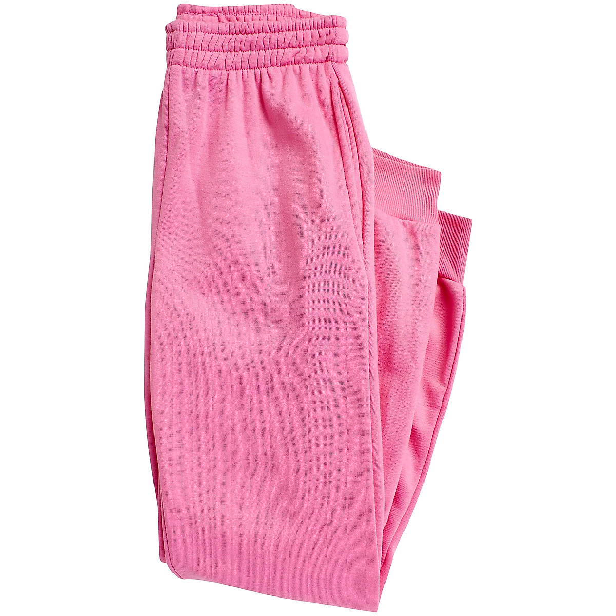 Real Love Girls' Jogger Set - 2 Piece Basic Fleece Solid Full Zip Hoodie and Sweatpants (Size: 7-16), Size 10-12, Soft Pink