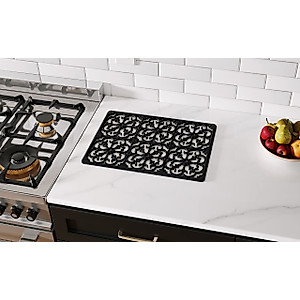 gasaré, Extra Large, Thick, Silicone Trivet for Hot Pots, Pans, Dishes, and Bakeware, Hot Pads, Hot Plates, for Kitchen Quartz Countertops, Dishwasher Safe, 16 x 12 x 3/8 Inches, Black