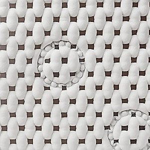 Duck Brand Softex Shower Mat, Machine Washable, 21 x 21 Inches, White, Skid Resistant (285154)