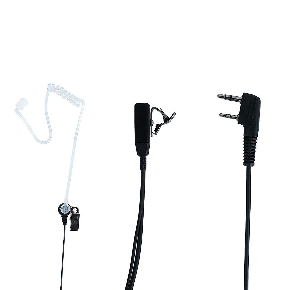 Sarcia 2 Pack Walkie Talkie Earpiece Mic PTT for Baofeng UV-5R BF-888S BF-F8HP Kenwood TK-2107 Two Way Radio with Covert Acoustic Tube