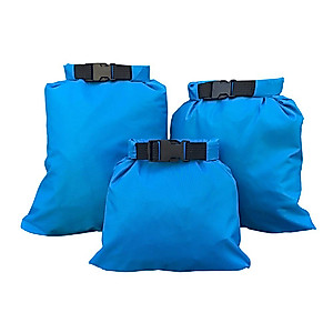 Homebeast 3 Pack Safe & Dry Bag with Water Resistant, Ultralight 1.5L 2.5L 3.5L Dry Sack Packing Waterproof Storage Bags for Kayaking, Camping, Boating, Floating and Outdoor Surviva (Black)