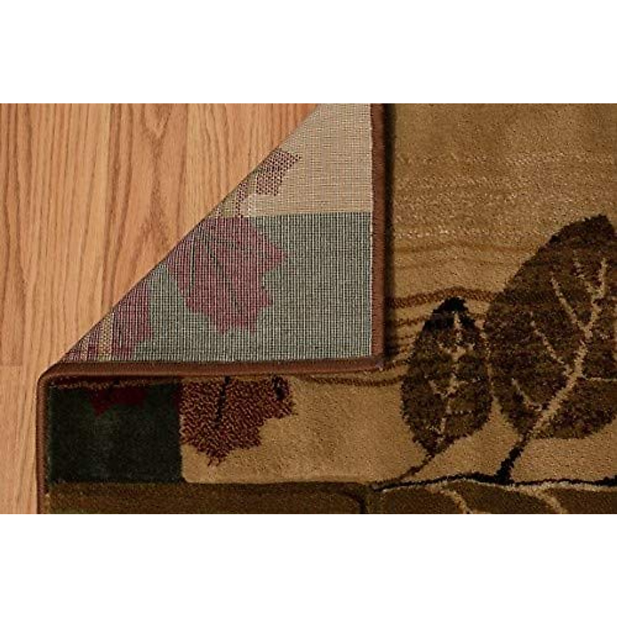 United Weavers of America Contours Cem Autumn Bliss Area Rug - 2ft. 7in. x 7ft. 6in., Multicolor, Jute Backing Rug with Natural Geometric Pattern