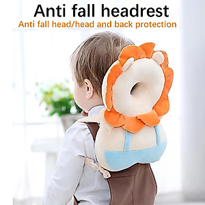 Baby Walkers Protective,Toddler Adjustable Baby Head Protection, Safety Pad Backpack for 5-24 Months Baby Learning Walking Crawling,Baby Head Protection Pad. (E)