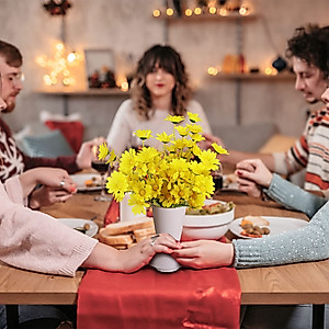 CSBYW Artificial Flowers 10 Bundles Multicolor Artificial Daisy Flowers UV Resistant Outdoor Fake Wildflowers with Stems Faux Greenery Shrubs Plants Arrangements for Home Garden Vase Decor