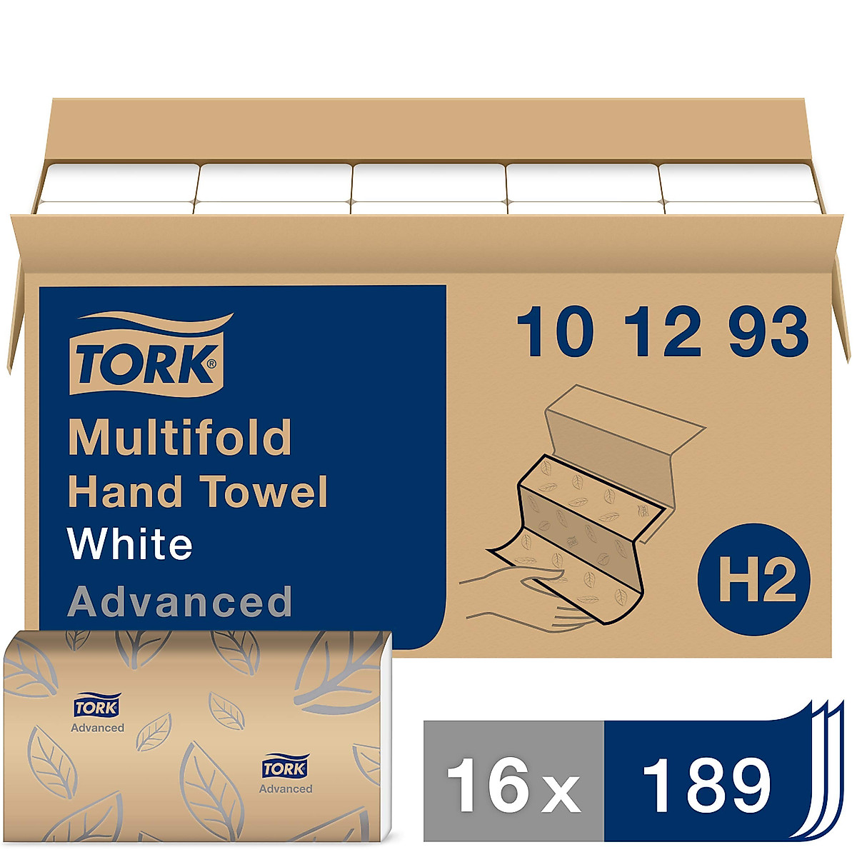Tork Xpress Paper Towel Dispenser and Tork Xpress Soft Multifold Hand Towels (16 Packs)