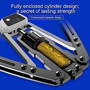 EAST MOUNT Twister Arm Exerciser with Counter Display-Adjustable 22-440lbs Hydraulic Power, Home Chest Expander, Shoulder Muscle Training Fitness Equipment, Arm Exercise Strengthener