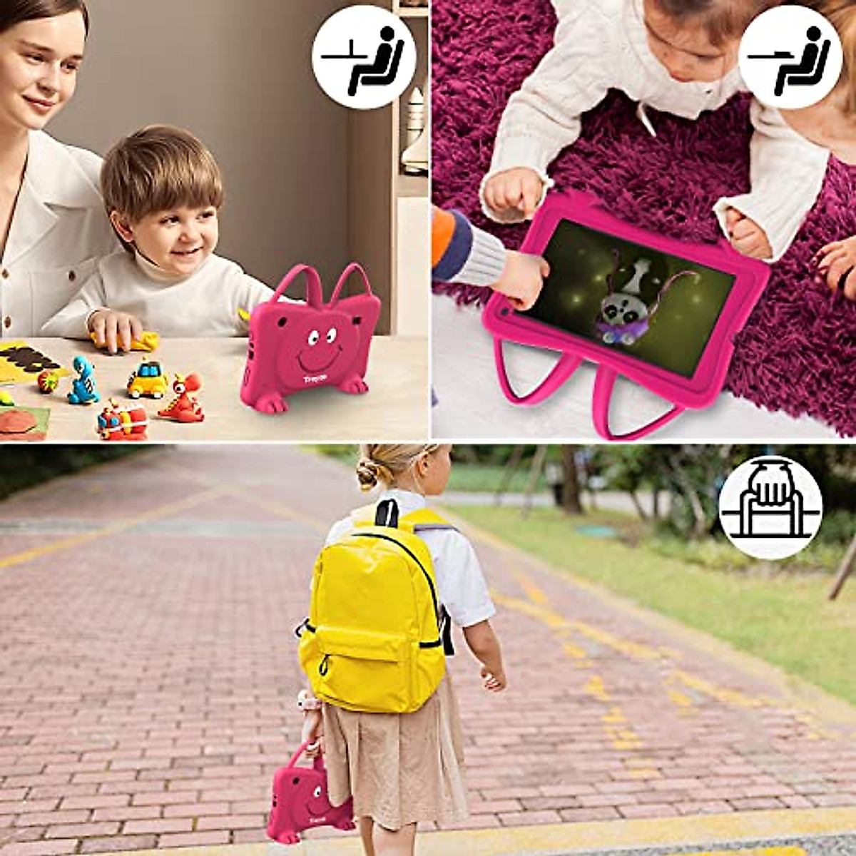 Kids Tablet 7 Toddler Tablet for Kids, Tablet for Toddlers Learning Tablet with WiFi, YouTube, Dual Camera, Touch Screen, Parental Control, Child Tablet for Toddler Boys Girls Best Gift Selection