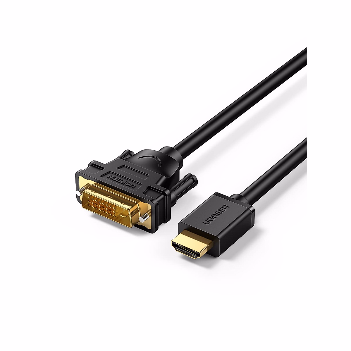 UGREEN High Speed HDMI Male to DVI 24+1 DVI-D Male Adapter Video Cable Gold Plated Support 1080P for HDTV, Plasma, DVD and Projector ,1m/ 3ft