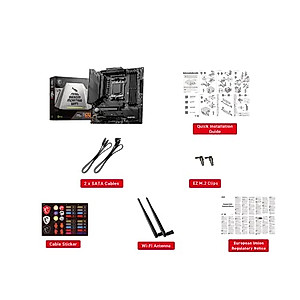 MSI MAG B650M Mortar WiFi Gaming Motherboard (AMD AM5, mATX, DDR5, PCIe 4.0, M.2, SATA 6Gb/s, USB 3.2 Gen 2, HDMI/DP, Wi-Fi 6E, AMD Ryzen 7000 Series Desktop Processors)