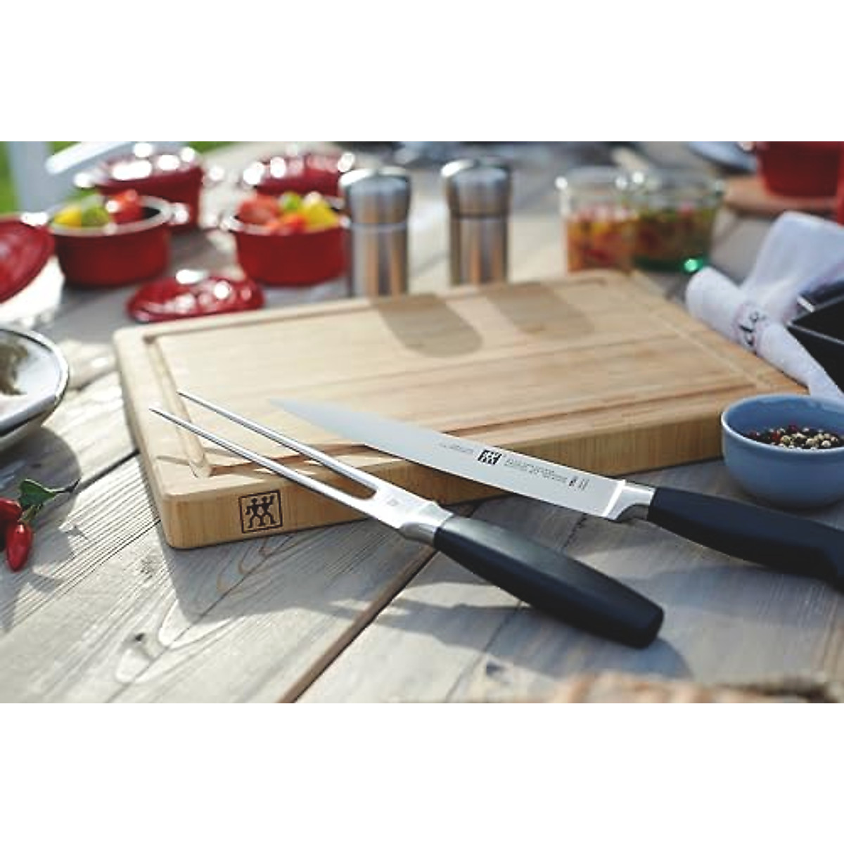 Zwilling 31072-181-0 Carving fork, Silver/Black