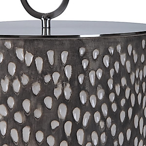 Uttermost Cyprien Off-White and Smoke Gray Ceramic Containers Set of 2