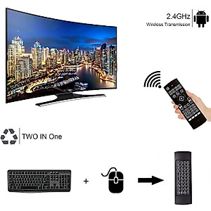 BIFANS MX3 Air Remote Mouse,2.4G Multifunctional Backlit Remote Control, Mini Wireless Keyboard & Infrared Remote Control Learning for Android TV Box,HTPC,IPTV,PC, MAC,PS3,Pad,Xbox