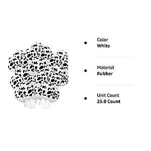 25 PCS Cow Balloons Funny Cow Print Balloons For Children's Party Western Cowboy Theme for Kids Birthday Party Favor Supplies Decorations