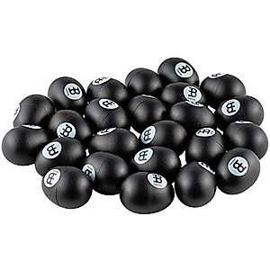 Meinl Percussion Egg Shaker Pack (24 Pieces) for All Musicians with Crystal Clear Sounds — NOT Made in China — Durable All-Weather Synthetic Shells, 2-Year Warranty (ES-SET24-BK)