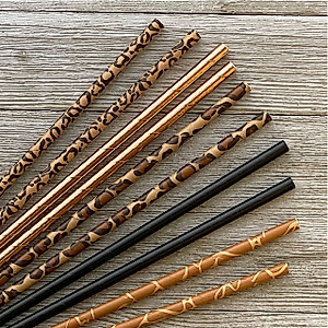 Bulk Animal Print Paper Straw Pack - Brown Black - Jungle Safari Theme - Leopard Giraffe Cheetah - 250 Pack Outside the Box Papers Brand