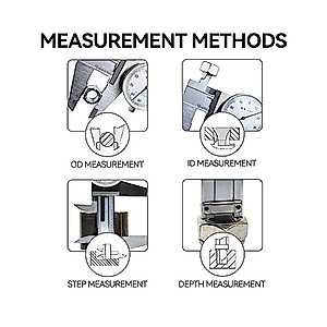 HFS (R) 0-6“ Stainless Steel 4 Way Dial Caliper .001" Shock Proof