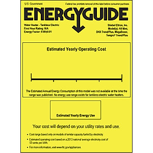Stiebel Eltron 200067 DHX 3.5-1 Trend Point-of-Use Tankless Electronic Water Heater, 120V, 3500 Watts , White