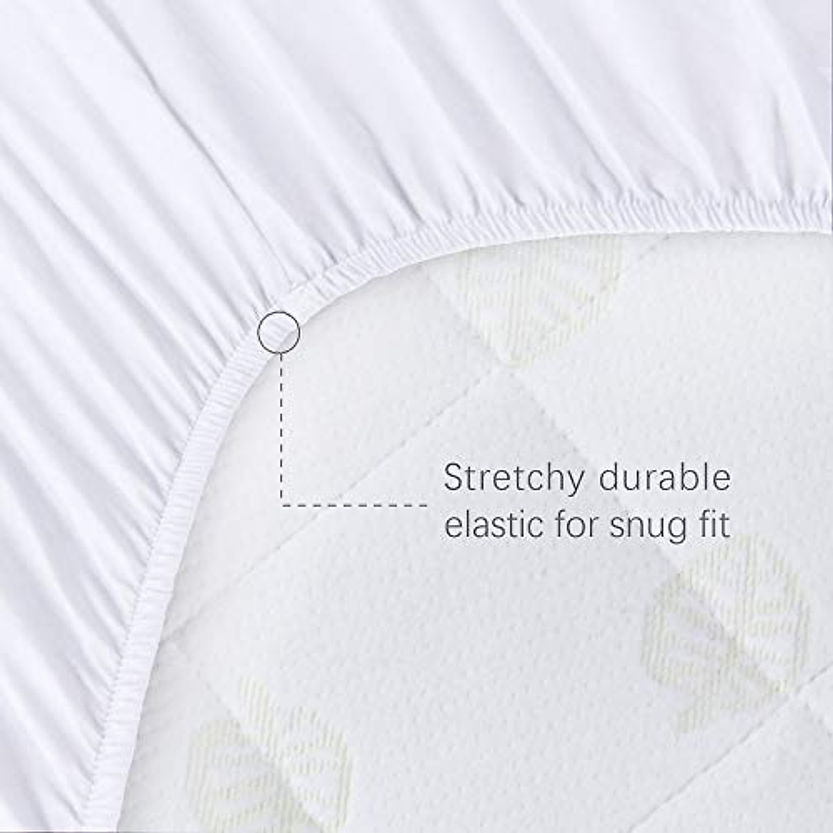 Waterproof Bassinet Mattress Pad Cover Compatible with Chicco LullaGo Anywhere Portable Bassinet, 2 Pack, Ultra Soft Viscose Made from Bamboo Terry Surface