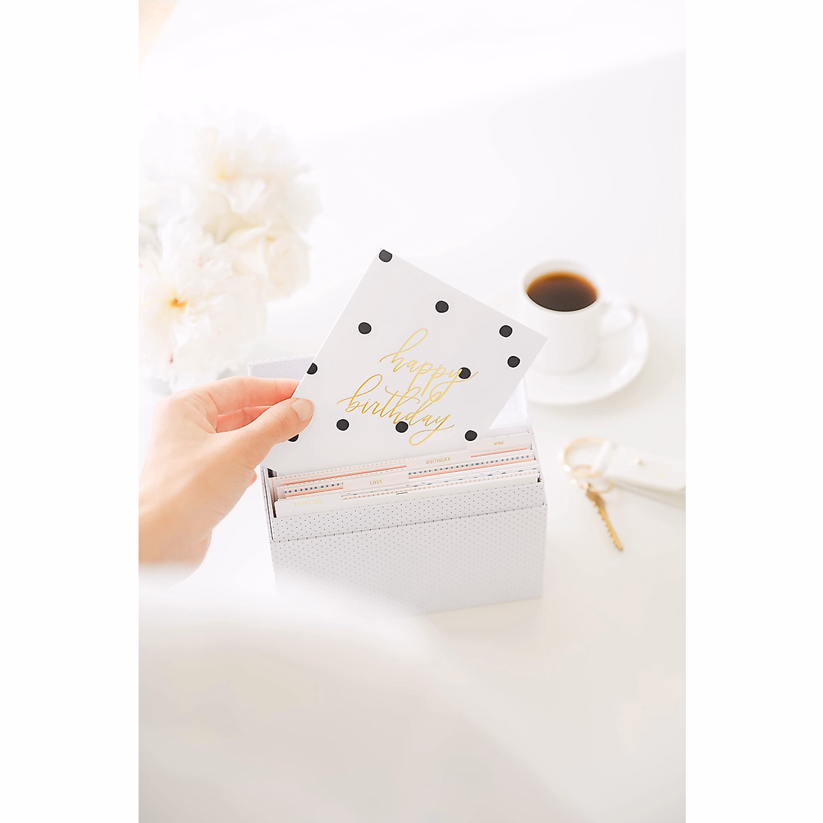 Sugar Paper Cards For Every Occasion Card Box, Greeting Card Assortment Box with Dividers, Set of 12 Greeting Cards and Envelopes, Birthday Cards, Thank You Cards, Generic Cards, Blank Inside, 6.25" x