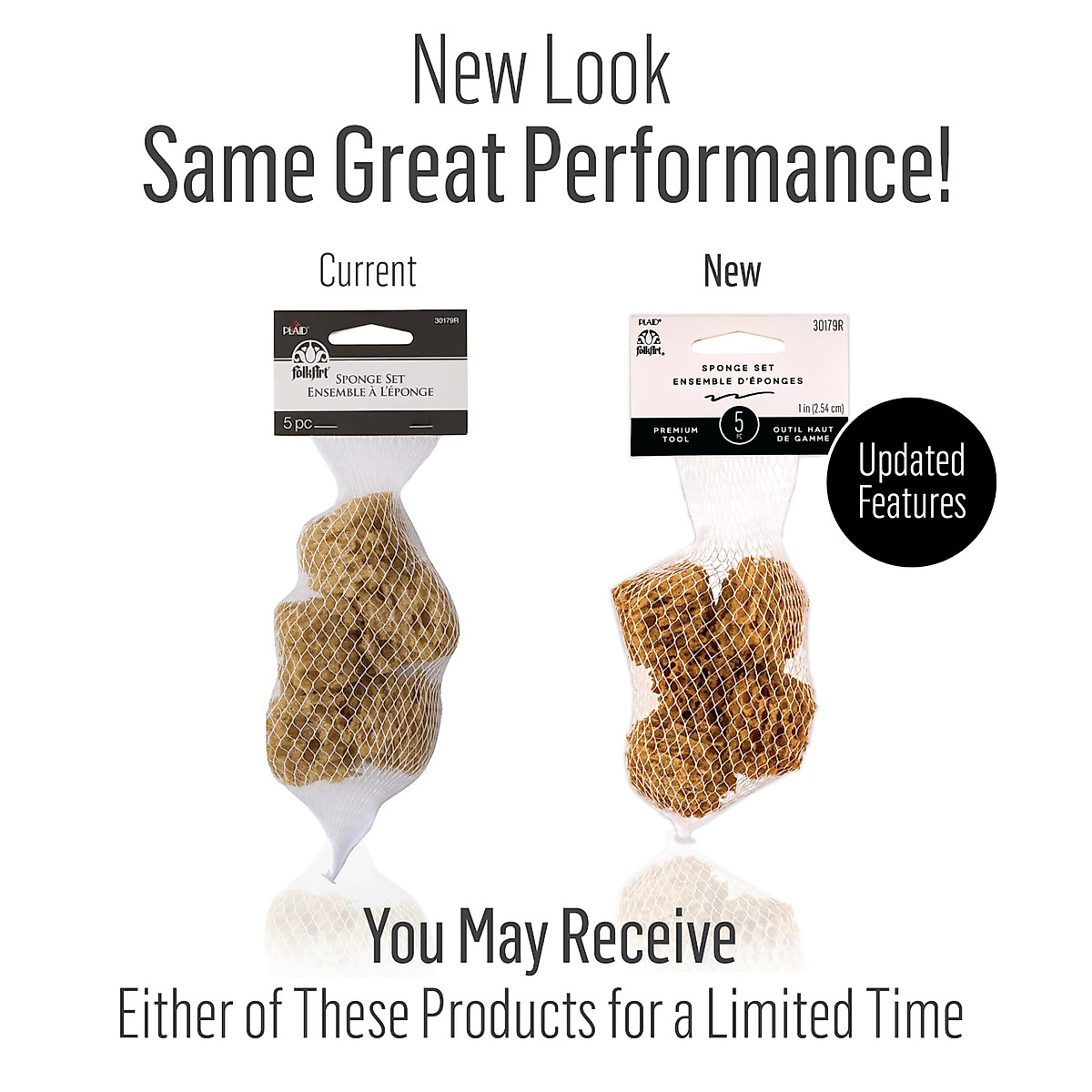 FolkArt Natural Sponge Set, Small