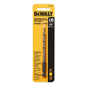DEWALT Drill Bit, #10 Countersink, 3/16-Inch (DW2539)