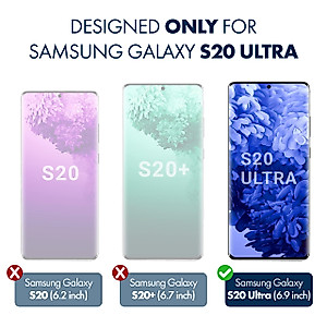 ArmorSuit (2 Pack) MilitaryShield Screen Protector Designed For Samsung Galaxy S20 Ultra 5G (6.9") (Case Friendly) Ultrasonic Fingerprint Compatible Anti-Bubble HD Clear Film