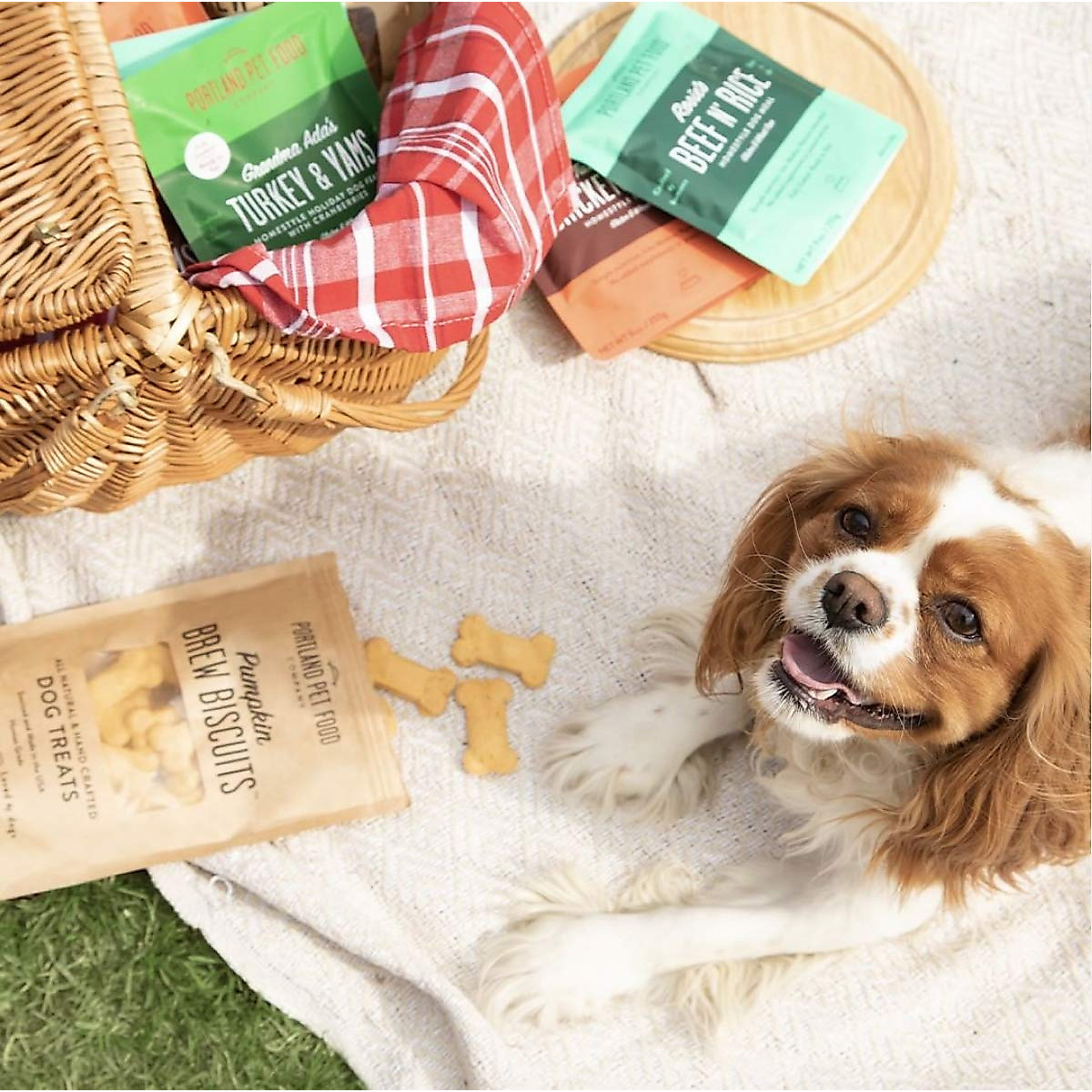 CRAFTED BY HUMANS LOVED BY DOGS Portland Pet Food Company Brew Biscuit Dog Treats (3 x 5 oz Bags Variety Pack) – Mixed Flavors –All Natural, Human-Grade, USA-Sourced and Made