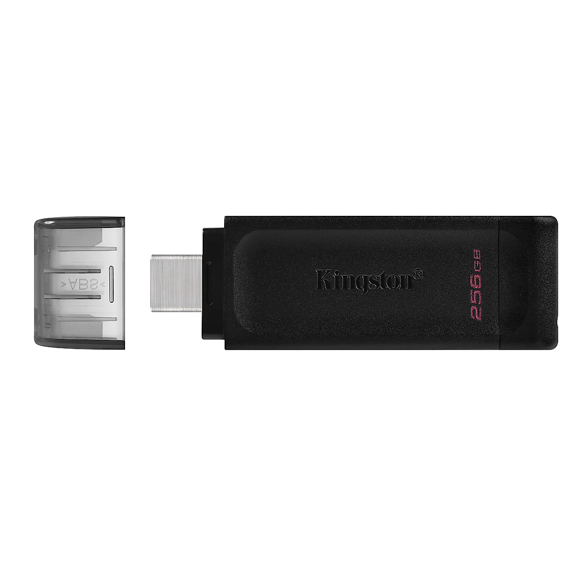 Kingston DataTraveler 70 256GB USB-C Flash Drive | USB 3.2 Gen 1 | DT70/256GB, Black