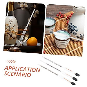 KICHOUSE 3pcs Sugar Meter Beer Hydrometer Wine Gauges Sweet Scales Syrup Tester Maple Syrup Measurement Liquid Gauges Sugar Gauges Measure Gauges Sweet Gauges Syrup Meter Transparent Glass