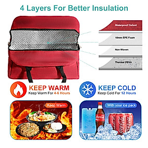 havatree Insulated Lunch Bag Women - Reusable Lunch Box for Work Picnic Beach Outdoor Sports - Leakproof Cooler Bento Box Freezable Lunchbox with Adjustable Shoulder Strap