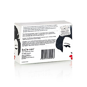 Kojie San Skin Brightening Soap – The Original Kojic Acid, Dark Spot Remover Bar Soap with Coconut & Tea Tree Oil – 100g x 3 Bars with Net