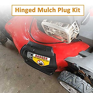 Haiouus 987-02516A Hinged Mulching Plug Kit - for Replacement Troy Bilt Mulch Plug, Compatible with MTD, Craftsman, Cub Cadet, Fits 21" Murray Push Mower and More, Comes with Spring, Pin and Hinge (1)