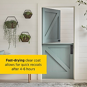 Minwax Fast Drying Polyurethane Spray, Protective Wood Finish, Clear Semi-Gloss, 11.5 oz. Aerosol Can(Packaging May Vary)