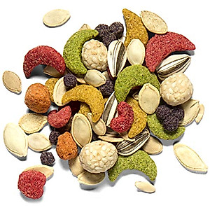 ZuPreem Sensible Seed Bird Food for Large Birds, 2 lb Bag - Premium Blend of Seeds and FruitBlend Pellets for Amazons, Macaws, Cockatoos