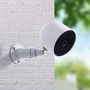 Ayotu Metal Wall Mount for Google Nest Cam(Battery), 360 Degree Flexible Adjustable Security Bracket, Rust-Proof with Durable, 2 Pack White