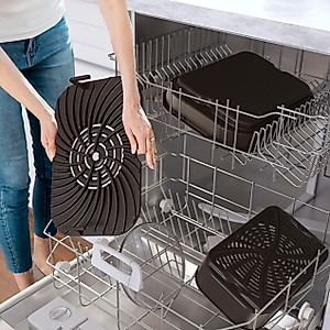 Ninja DG551 Foodi Smart XL 6-in-1 Indoor Grill with Air Fry, Roast, Bake, Broil, & Dehydrate, Foodi Smart Thermometer, 2nd Generation, Black/Silver (Renewed)