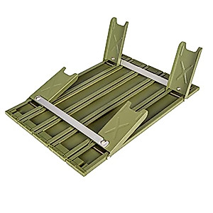 Small Camping Table - Mini Green Folding Beach Picnic Table,Camping Tent Table Camping Meal Portable Coffee Table Home Bed Aluminum Plate Table Army Green ??