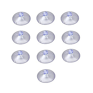 dophee 10pcs 40mm/1.57" Transparent Suction Cup Sucker for Window Wall Hook Hanger Kitchen Bathroom Smooth Surface